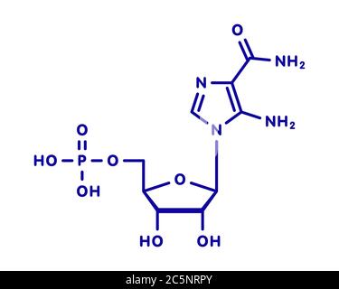 AICA ribonucleotide (AICAR) performance enhancing drug molecule. Used ...