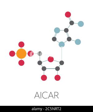 AICA ribonucleotide (AICAR) performance enhancing drug molecule. Used ...