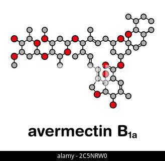 Abamectin insecticide molecule. Skeletal formula Stock Photo - Alamy