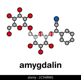 Amygdalin skeletal formula Stock Photo - Alamy