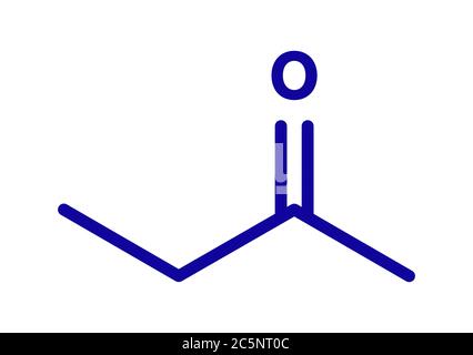 Butanone (methyl ethyl ketone, MEK) industrial solvent, chemical ...
