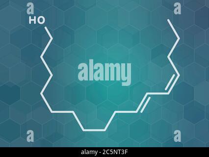 Bombykol insect pheromone molecule. Skeletal formula Stock Photo - Alamy