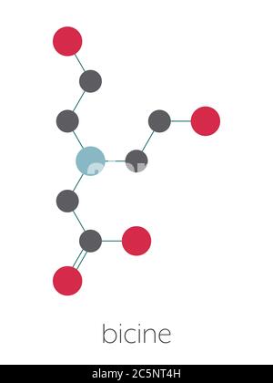 Bicine buffering agent molecule. Stylized skeletal formula (chemical ...