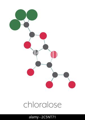 Chloralose rodenticide molecule. Skeletal formula Stock Photo - Alamy