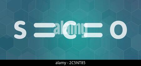 (COS) molecule. Foul smelling gas, naturally present in the atmosphere ...