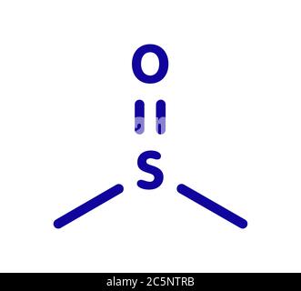 Dimethyl sulfoxide (DMSO solvent molecule). Skeletal formula Stock ...