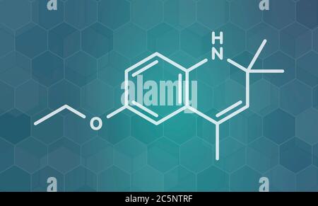 Ethoxyquin antioxidant food preservative molecule. Also used to control ...