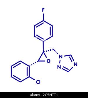 Epoxiconazole fungicide molecule, illustration Stock Photo - Alamy
