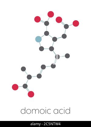 Domoic acid algae poison molecule. Responsible for amnesic shellfish ...