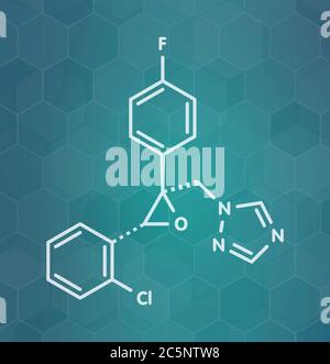 Epoxiconazole fungicide molecule, illustration Stock Photo - Alamy