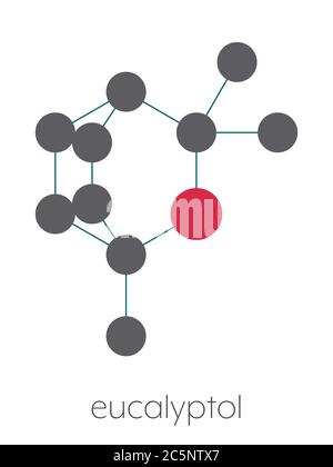 Eucalyptol eucalyptus oil molecule. Skeletal formula Stock Photo - Alamy