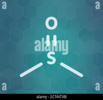 Dimethyl sulfoxide (DMSO solvent molecule). Skeletal formula Stock ...