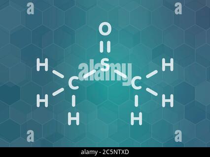 Dimethyl sulfoxide (DMSO solvent molecule). Skeletal formula Stock ...