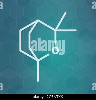 Eucalyptol eucalyptus oil molecule. Skeletal formula Stock Photo - Alamy