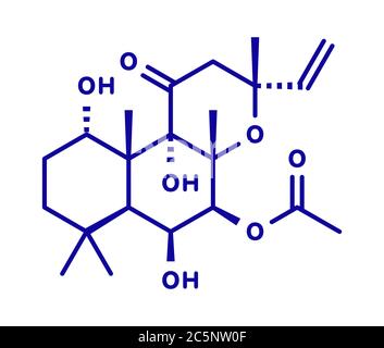 Forskolin (coleonol) molecule. Activates the enzyme adenylyl cyclase ...