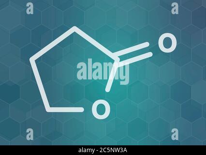 Gamma-butyrolactone (GBL) solvent molecule. Used as prodrug form of GHB ...