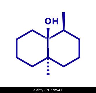 Geosmin earthy flavour molecule. Responsible for the typical taste of ...