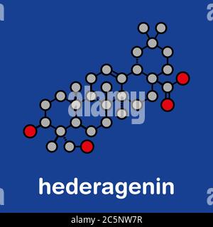 Hederagenin common ivy molecule. Skeletal formula Stock Photo - Alamy