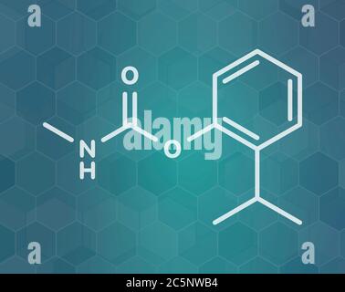 Isoprocarb insecticide molecule. Skeletal formula Stock Photo - Alamy