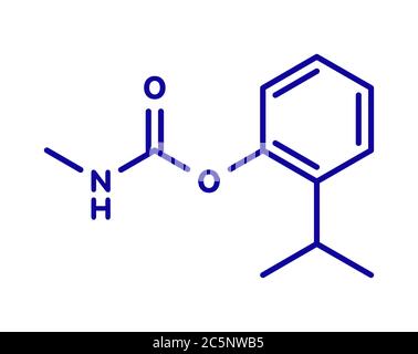 Isoprocarb insecticide molecule. Skeletal formula Stock Photo - Alamy