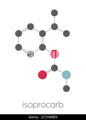Isoprocarb insecticide molecule. Skeletal formula Stock Photo - Alamy