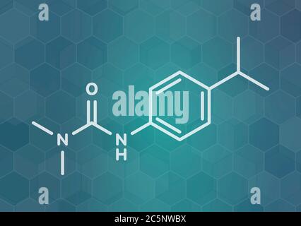 Isoproturon herbicide molecule. Skeletal formula Stock Photo - Alamy