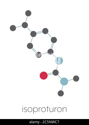 Isoproturon herbicide molecule. Skeletal formula Stock Photo - Alamy
