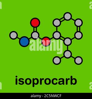 Isoprocarb insecticide molecule. Skeletal formula Stock Photo - Alamy
