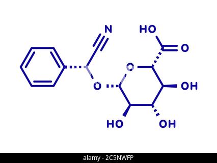 Amygdalin skeletal formula Stock Photo - Alamy