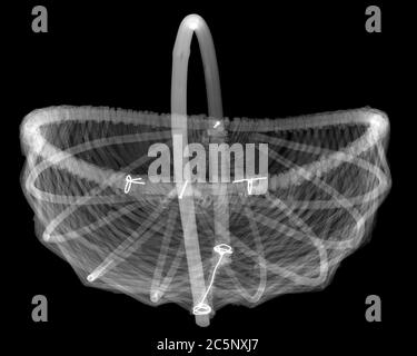 Woven basket, X-ray Stock Photo - Alamy