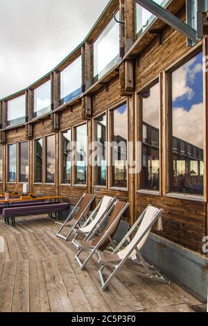 View of the interior of observation deck Summit built on top of One ...