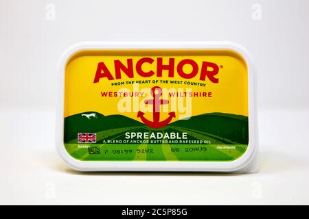 Anchor Original Spreadable butter Stock Photo - Alamy