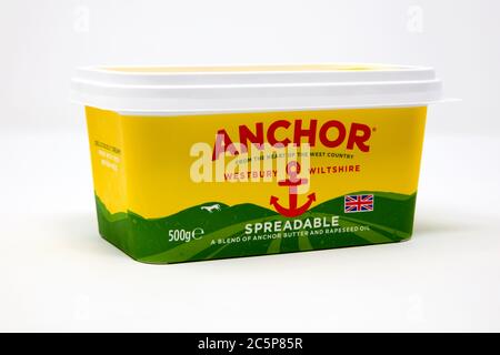 Anchor Original Spreadable butter Stock Photo - Alamy