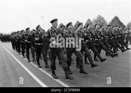Latvia, 9 may 1990. The last Soviet military parade in Riga on the ...