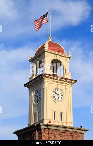Clock Tower,Santa Cruz,California,USA Stock Photo - Alamy