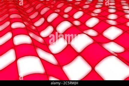 Red-white plane made in 3d software Stock Photo - Alamy