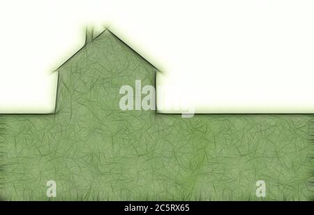 echo house metaphor made in 3d software Stock Photo - Alamy