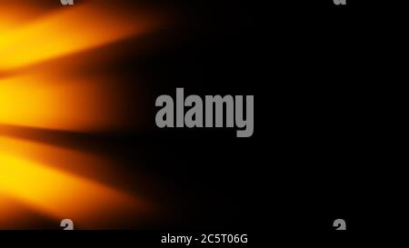 Film grain effect. Sun rays light isolated on black background for copy ...