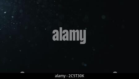 Natural Dust Organic Floating particles in stage light ray (spot) on ...