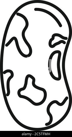 Kidney plant bean icon, outline style Stock Vector Image & Art - Alamy