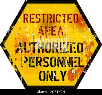 Warning Sign Construction Area Stock Vector Image & Art - Alamy
