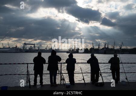Recreational fishing in Gdynia, Poland. June 13th 2020 © Wojciech ...