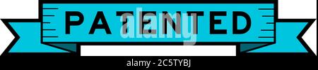Blue patented label. Vector illustration Stock Vector Image & Art - Alamy