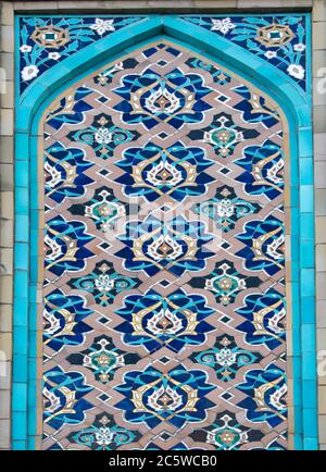 Mosaic decoration detail of Saint Petersburg Mosque. Russia Stock Photo ...