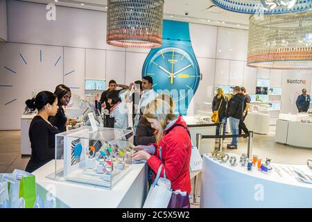 The Swatch store in Times Square in New York Stock Photo - Alamy