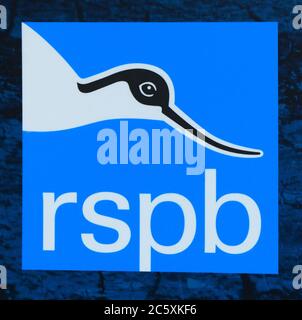 RSPB Logo, Giving Nature a Home, Titchwell Marsh Reserve, Norfolk ...