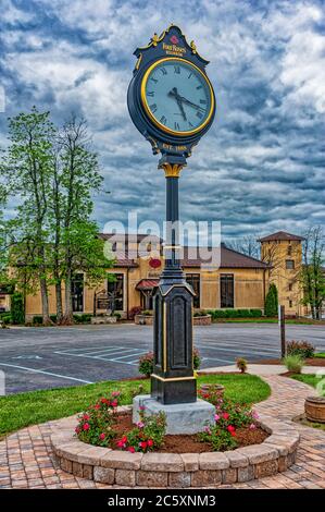Clock at Four Roses Distillery Stock Photo - Alamy