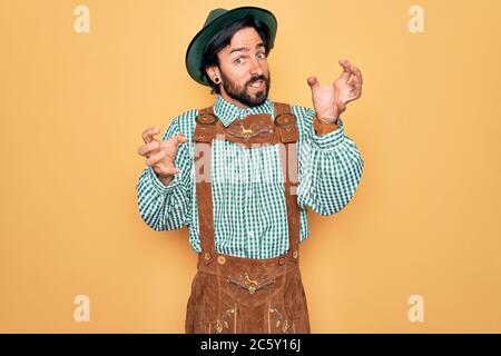 Young handsome man wearing tratidional german octoberfest custome for ...