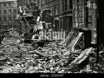 WW2 Air Raid Damage Air raid scenes at Bridlington Stock Photo - Alamy