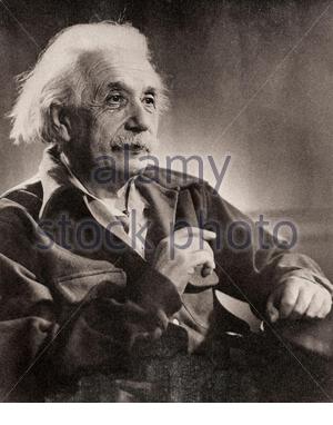 Photograph of Albert Einstein (1879-1955) German-born theoretical Stock ...